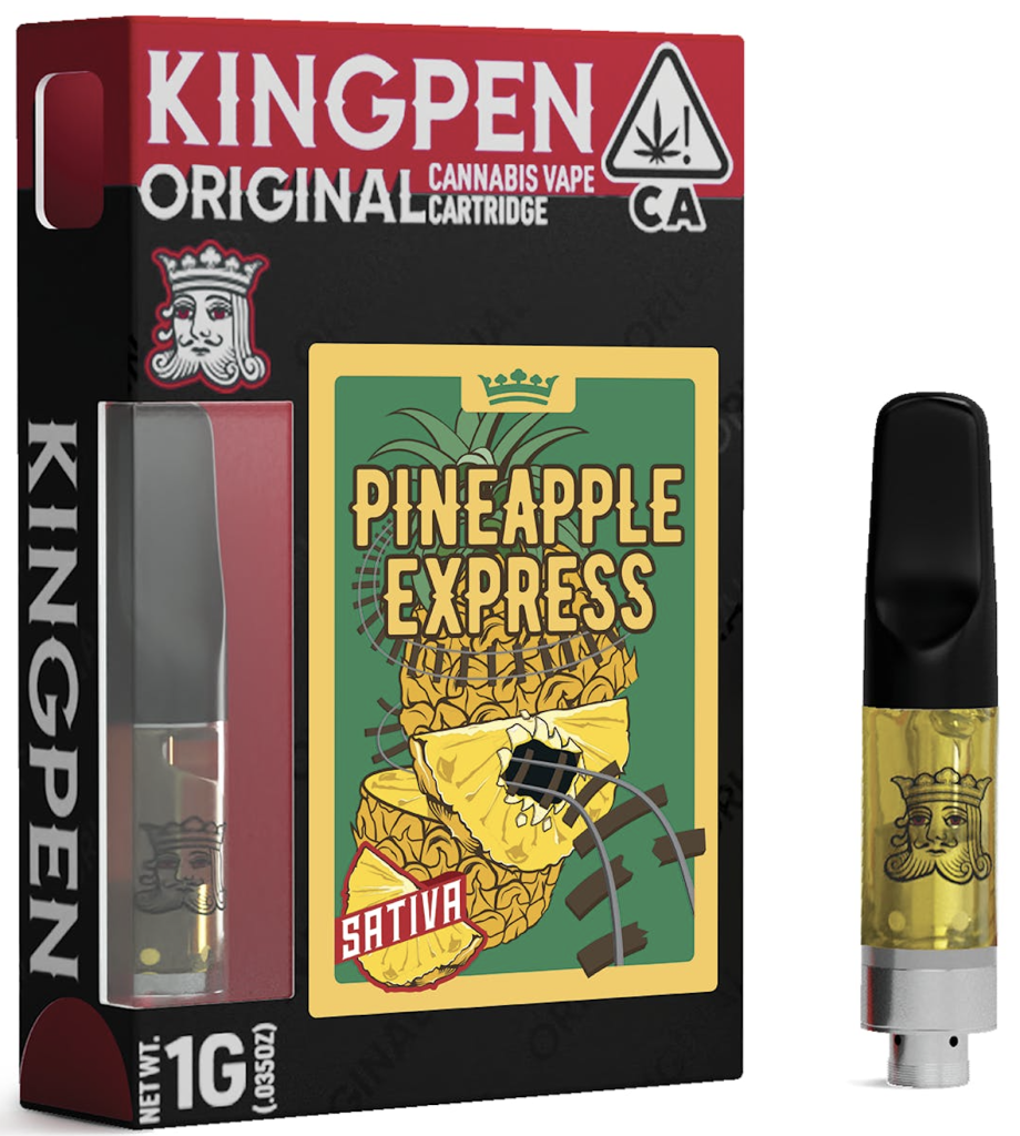 Kingpen Originals 1g Vape Cartridge • Pineapple Express - Golden We